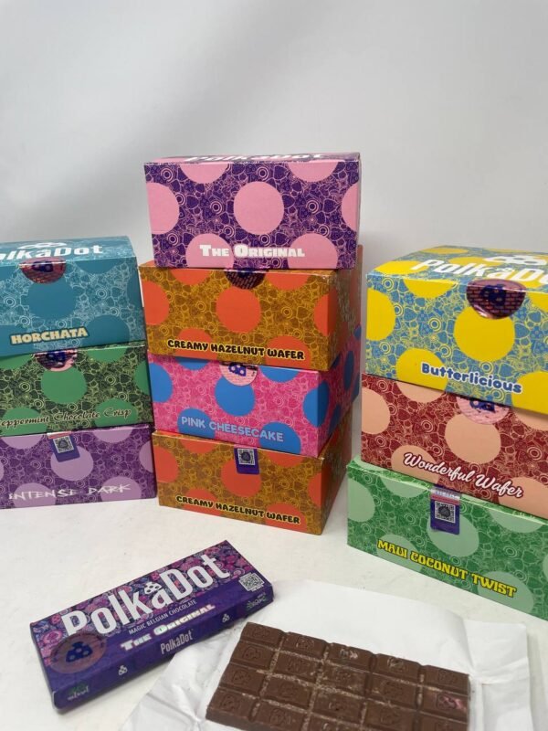 Polka-dot Mushroom Chocolate Bars With Next Day Delivery